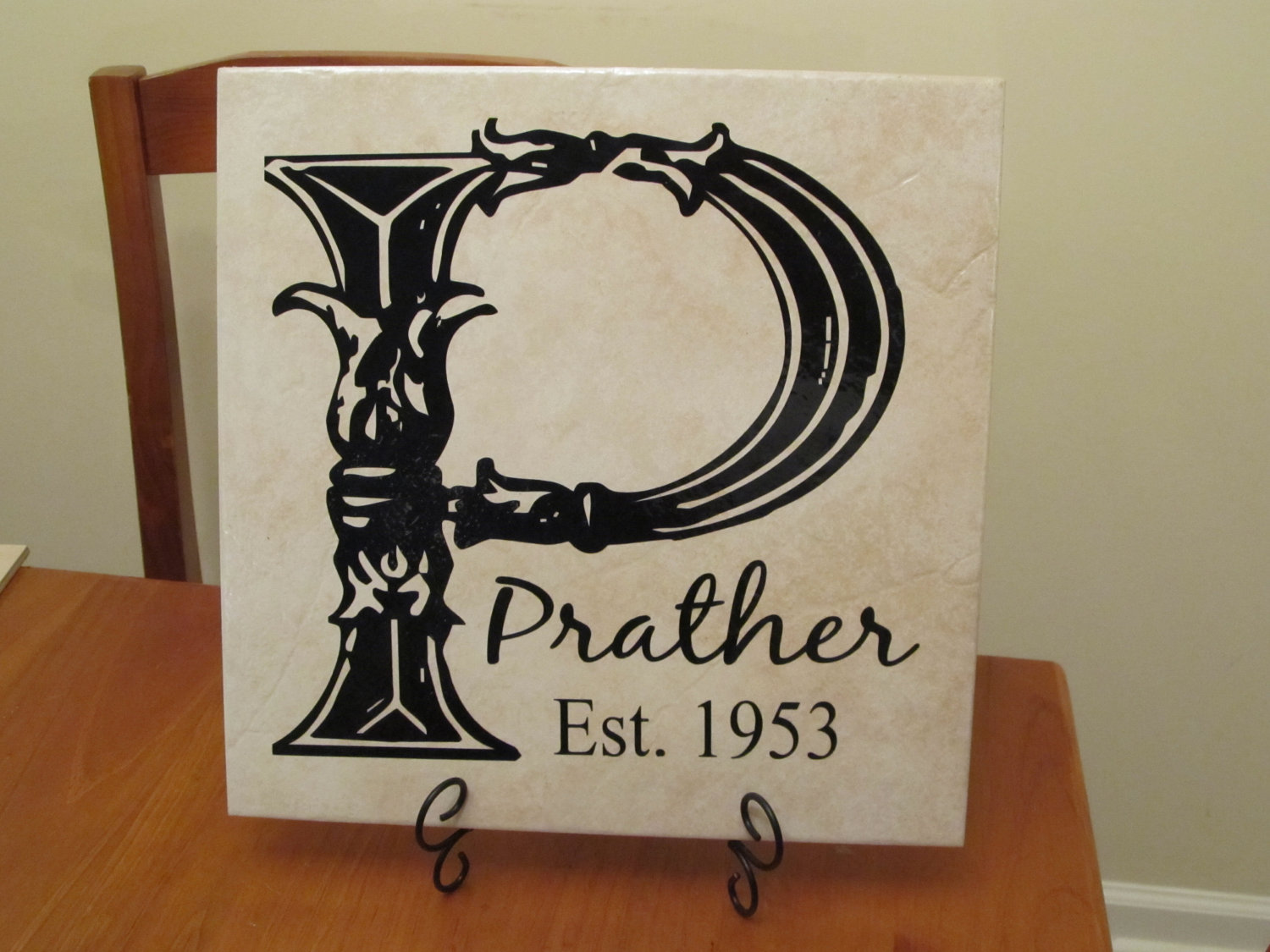 Monogrammed Tile on Luulla