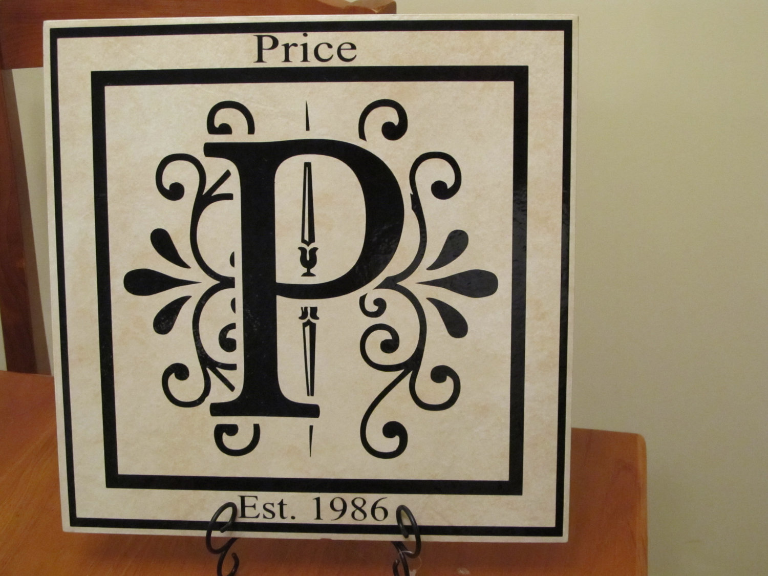 Monogrammed Tile on Luulla