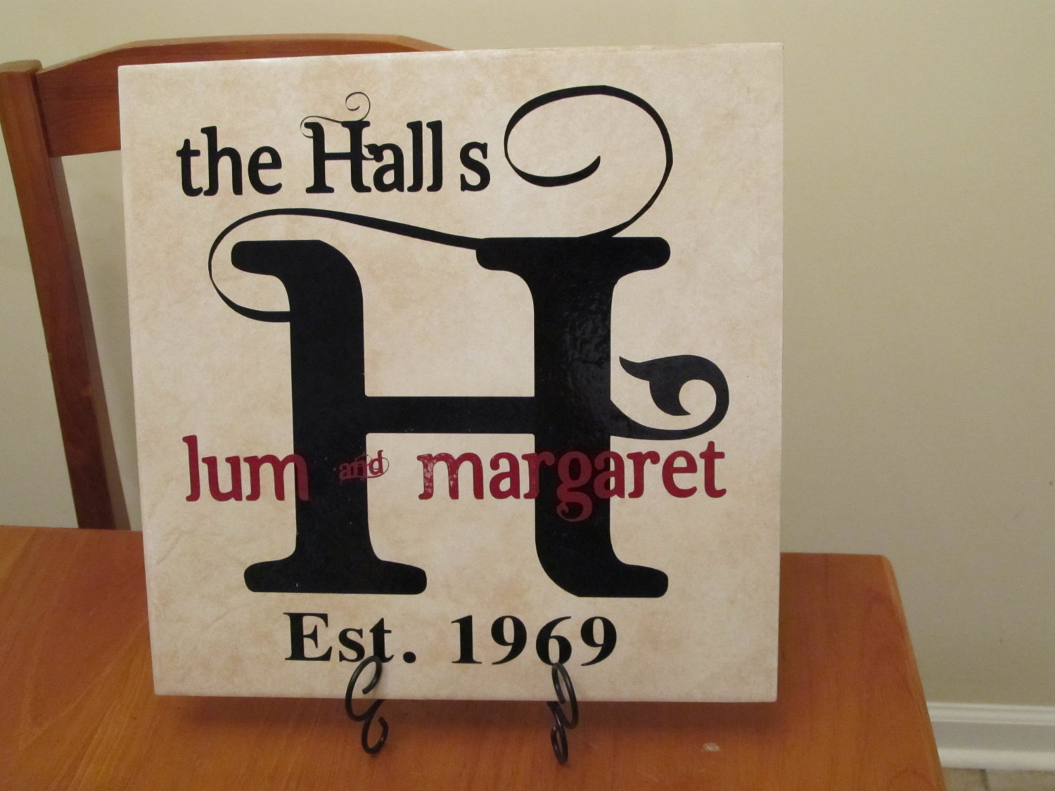 Monogrammed Tile on Luulla