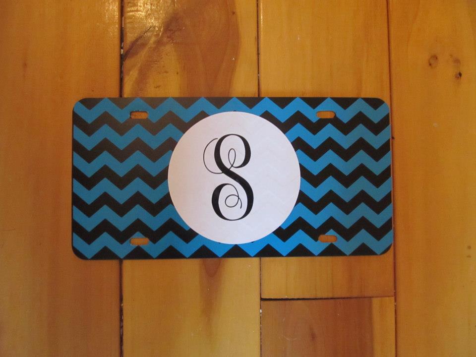 Chevron License Plates Personalized on Luulla